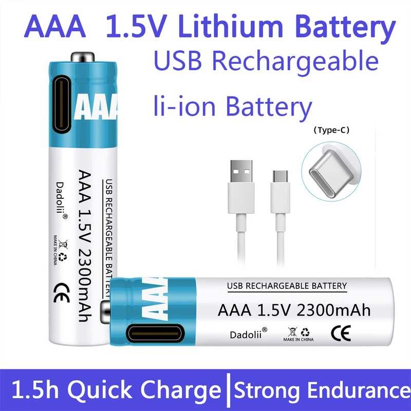 New 9 1.5V AAA Rechargeable Battery 2300Mah Rechargeable AAA Battery ...