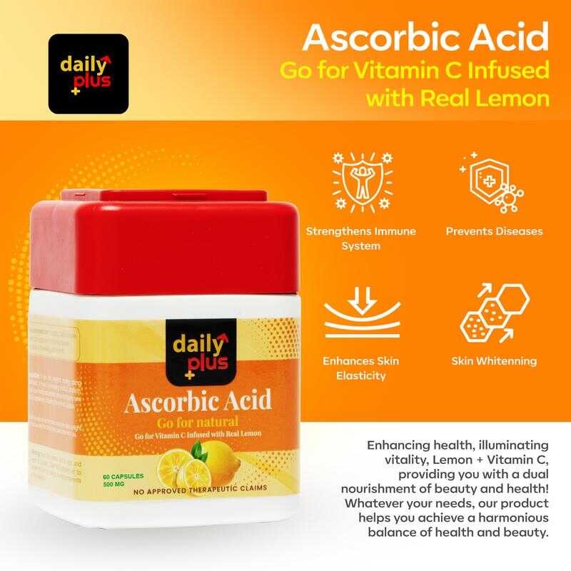 Daily Plus Vitamin C / Ascorbic Acid Your Boost Your Over All Health ...