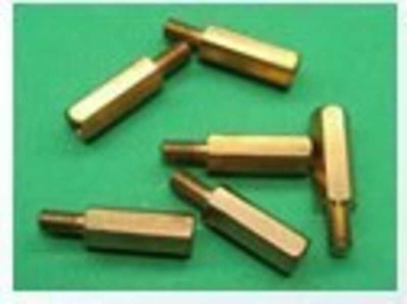 Hexagonal copper pillar, isolation pillar, yin-yang copper pillar M3 ...