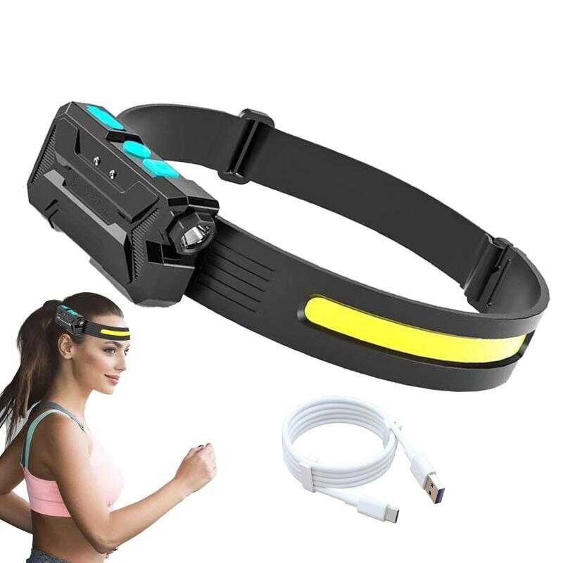 Induction Headlights Outdoor Induction Rechargeable Flashlight Dual ...