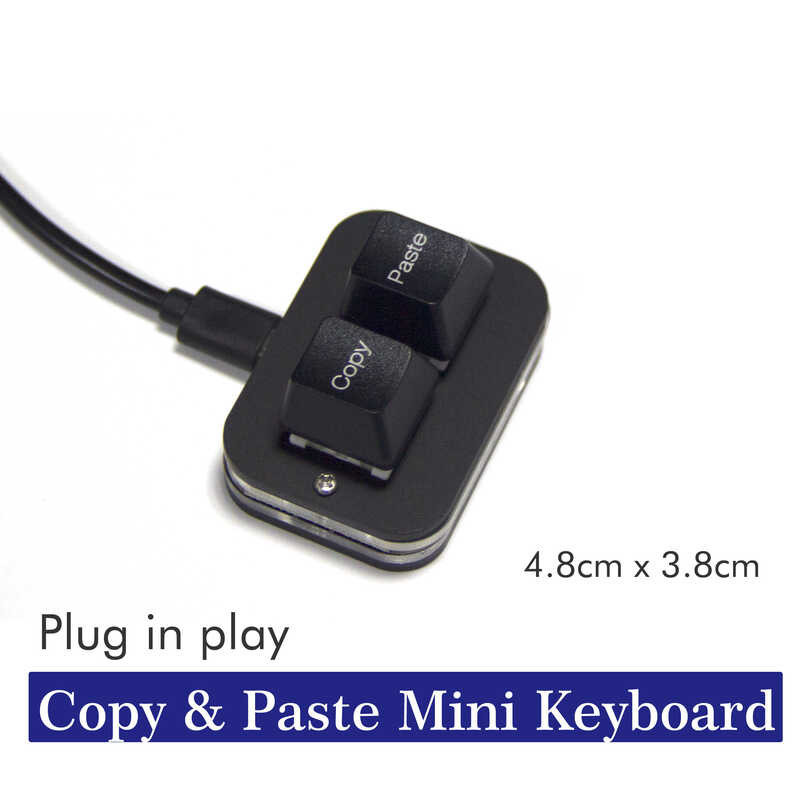 Copy Paste Keyboard Mini Office Shortcut Keypad Mechanical White ...