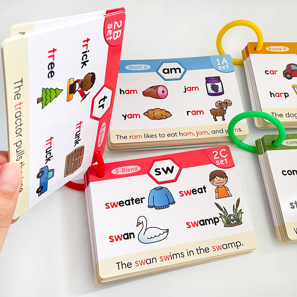 65 Cards English CVC Phonics Flashcards 118 Groups Learn to Read in 20 ...