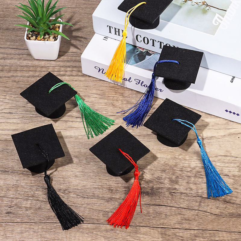 10Pcs Mini Graduation Caps Decorations 2024 Mini Graduation Hats Small ...
