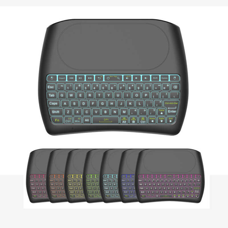 65 D8 PRO 2.4G+Bluetooth With Large Touchpad Mini Wireless Keyboard ...