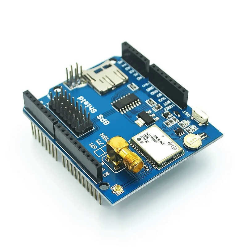 Expansion Shield Record Board GPS Module With SD Slot Card In Antenna ...