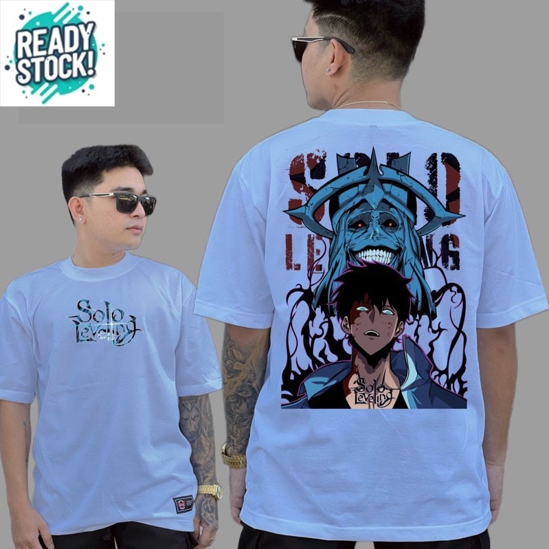 Solo Leveling v1 | Sung Jinwoo | Oversized Tshirt | Anime Tees | Shopee ...
