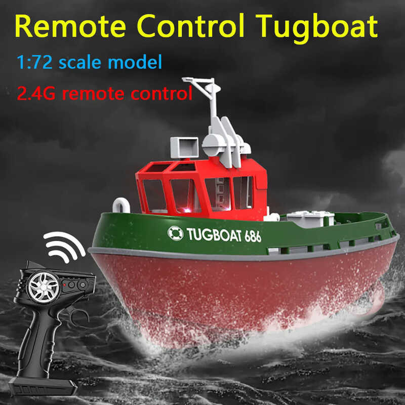 Tugboat Boat :72 Water Charging Electric Boy Girl Simulation Remote ...