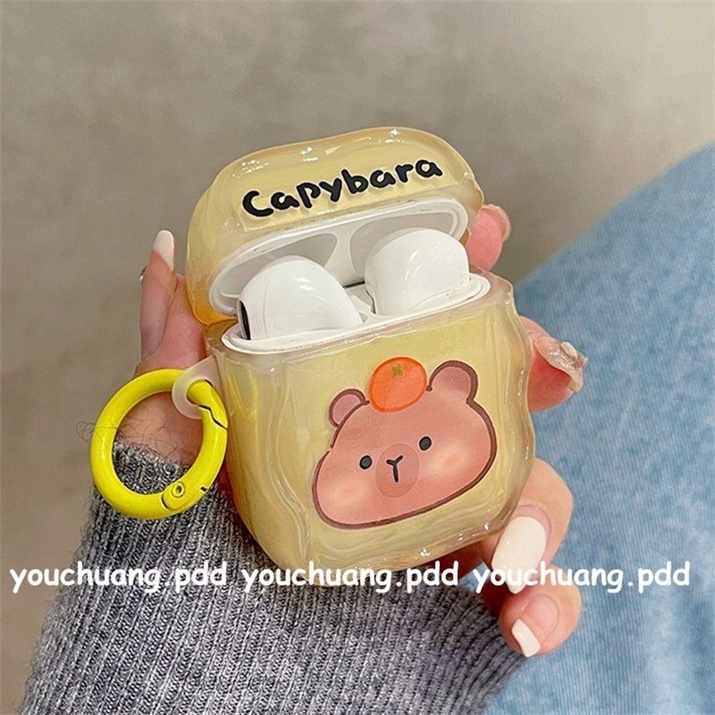 Casing For Airpods 4 Pro 2 3 1 Lovely Cartoon Capybara Loopy Gromit ...