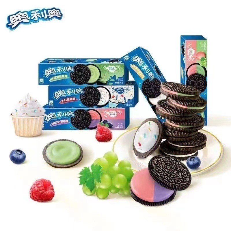 COD Oreo Sandwich Biscuits 97g/box Full Box Multi-flavor Wholesale ...