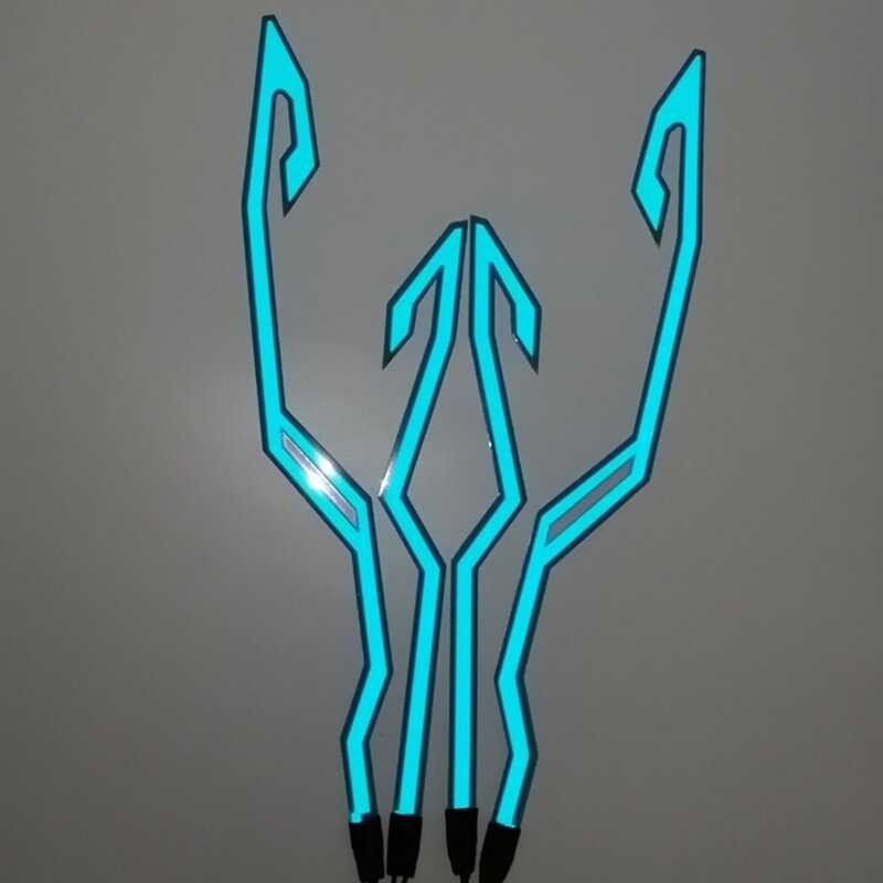 37 Kit, Cycling LED Sticker Night Riding Signal Helmet Light For ...