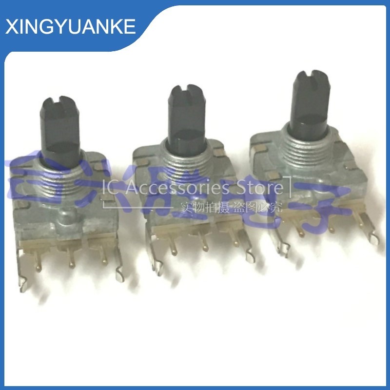 1Pcs/Lot Horizontal EC16 Rotary Encoder 24 Positioning 24 Pulse Digital ...