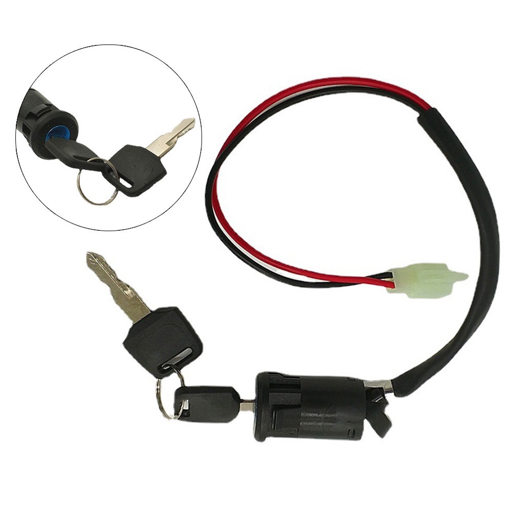 [SMT] Ignition Key Barrel Switch 2 Wire Position For Electric Scooter E ...