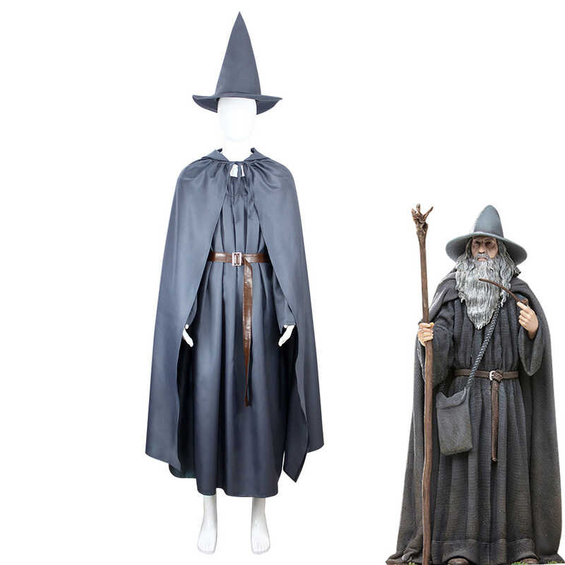 The Lord of the Rings Hobbit cosplay costume thin cape cape Gandalf ...