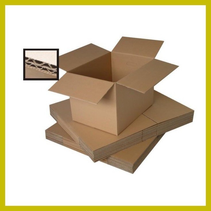 Birdbox Brown Kraft Corrugated Box I Shipping Box I Regular Box I Double Wall (33x33x32cm ...