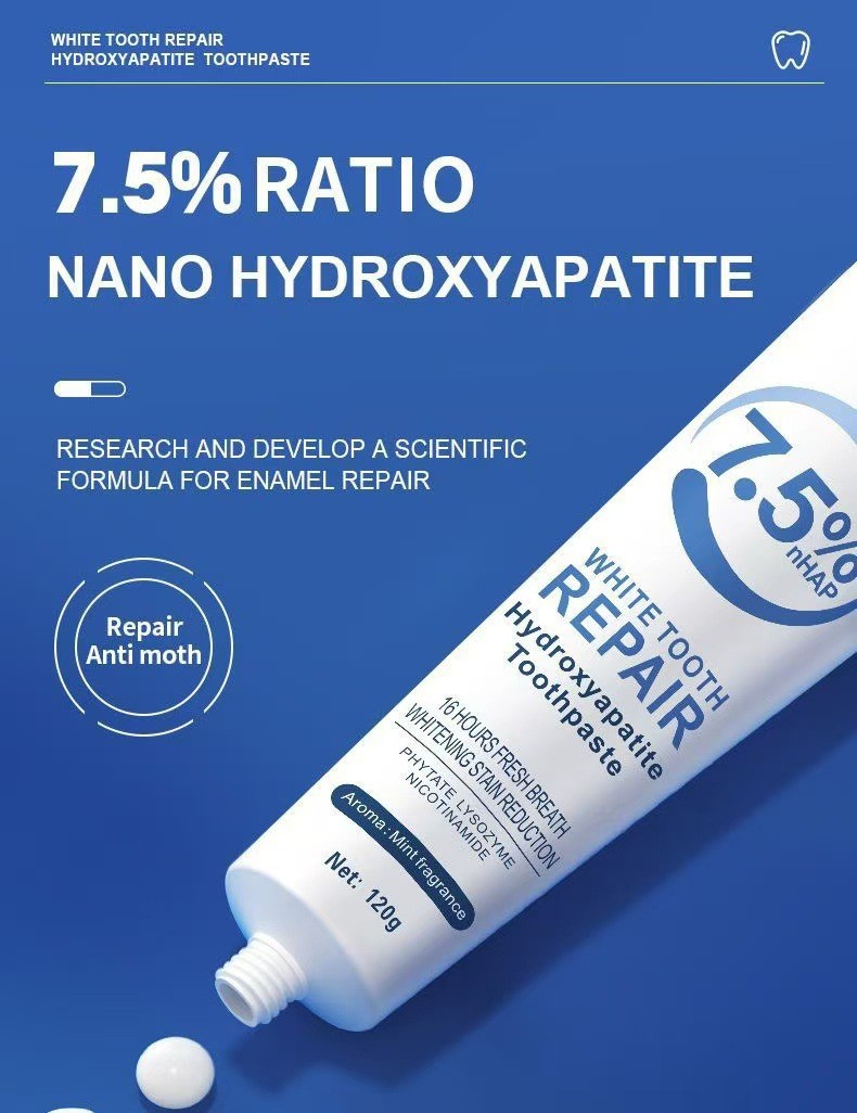 7.5% Hydroxyapatite Toothpaste Deep Cleaning Care Toothpaste 120g ...