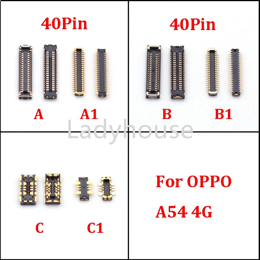 2Pcs New LCD Display FPC Connector / USB Charger Charging Contact Plug Battery Connector For ...