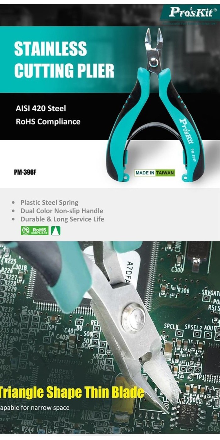 Pro'skit PM-396F Forceps Pliers Diagonal Pliers Electrical Beading ...