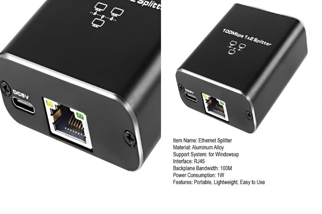 [FM] Usb Powered Ethernet Splitter High Speed Ethernet Splitter 100mbps ...