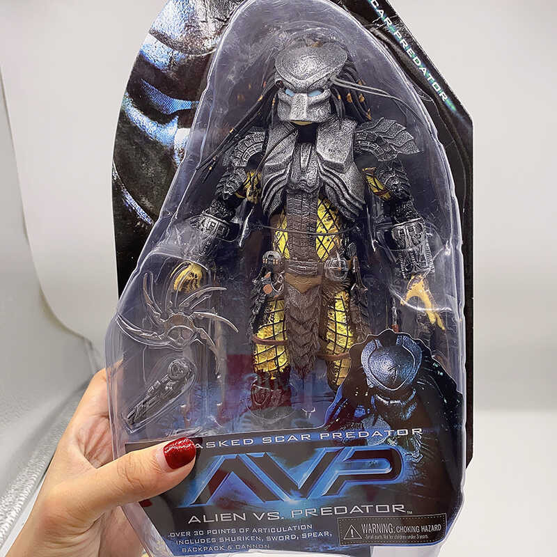 NECA Lab Escape Fugitive Predator AVP Alien Vs Predator Masked Scar ...