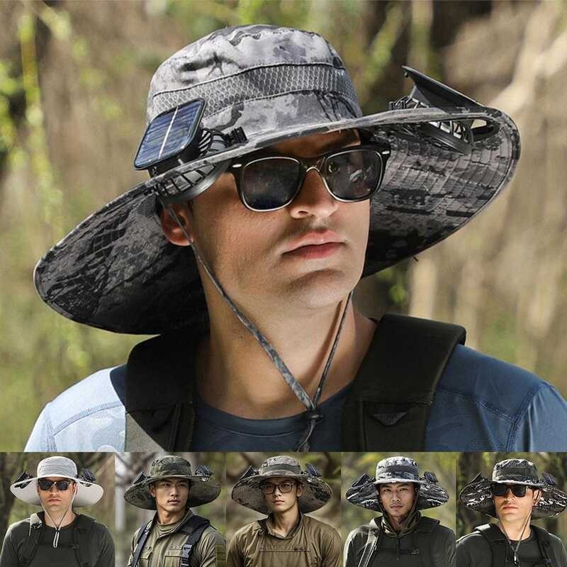 Fan Summer Outdoor Male, Solar Energy Rechargeable, Strong Wind Cool ...