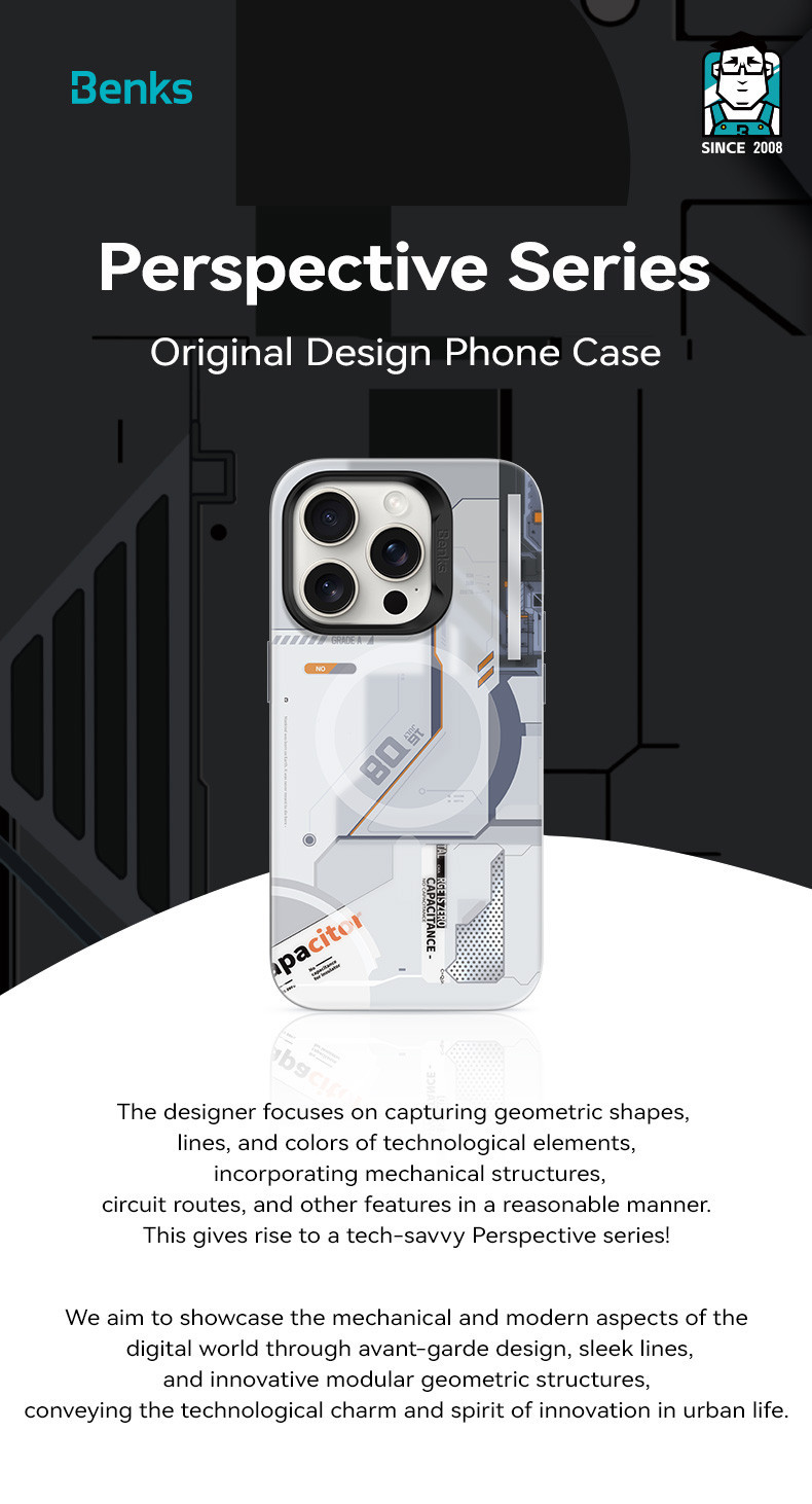[Benks Official] Benks Magnetic Mecha Phone Case with Camera Button for ...