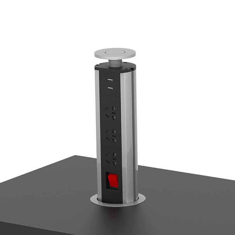 Pop Up 80Mm Kitchen Office Desktop Countertop Point Pull Retractable ...