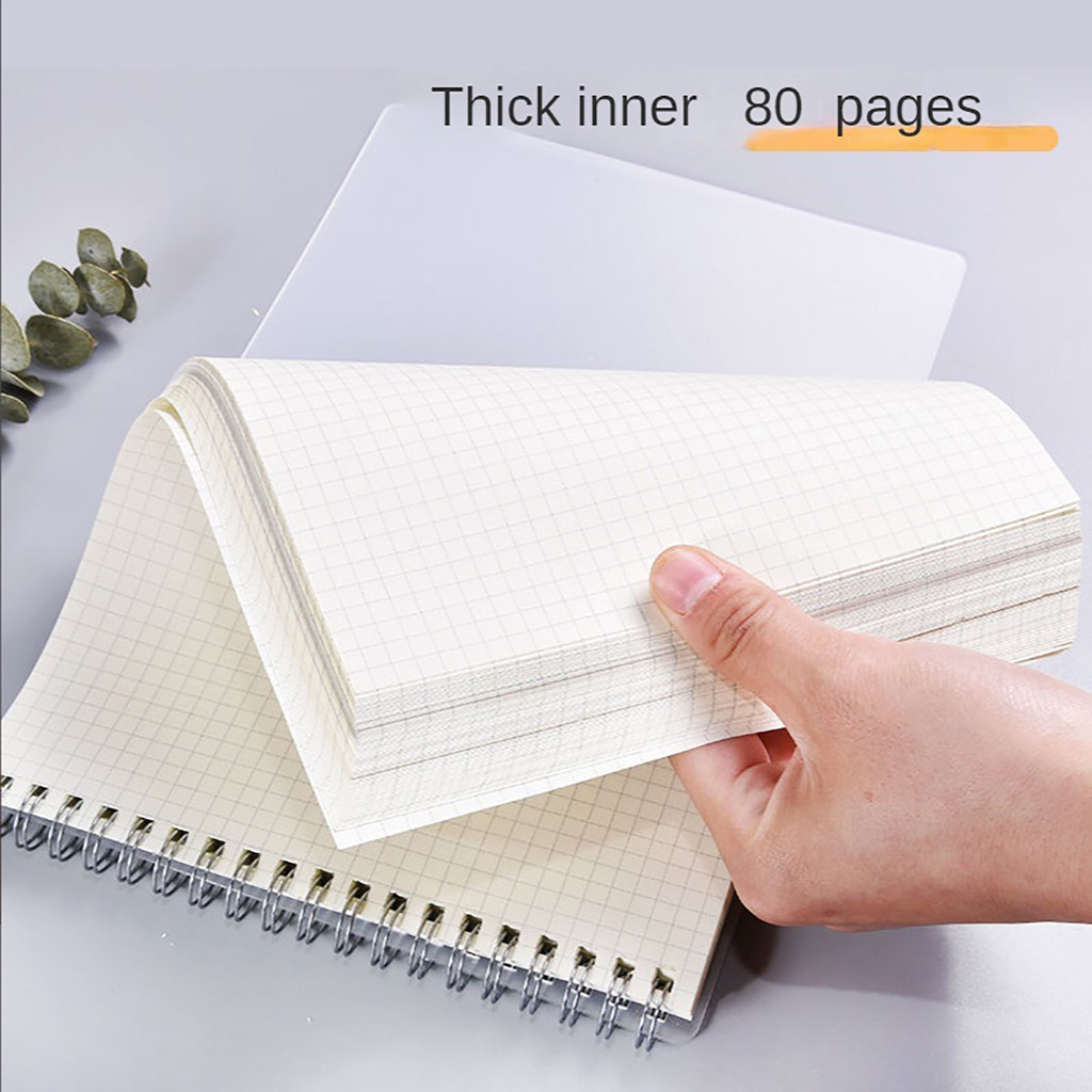 80 Sheets Spring Notebook A4/A5/B5 Flip Up Loose-Leaf Book Steno ...
