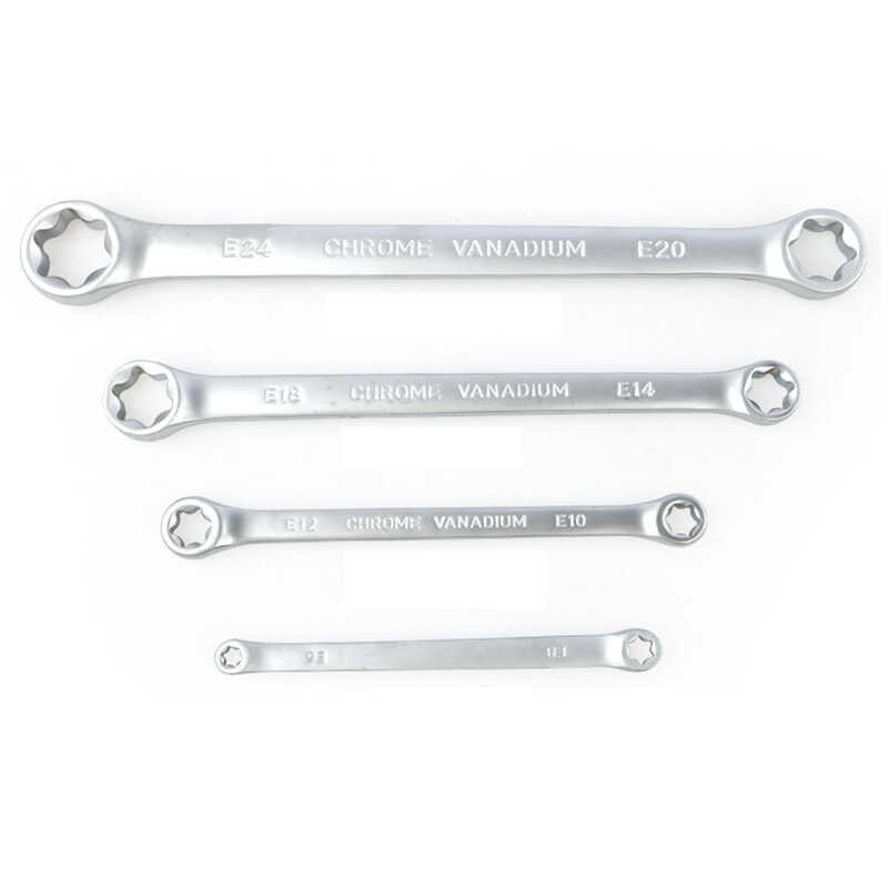 End Star Double Spanner Set E-Type Double-End Hexagon Box Ratcheting ...