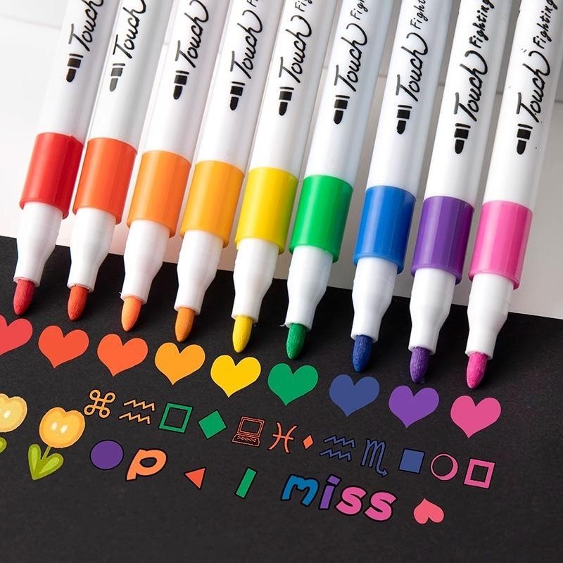 12/24/36/48/60/80 Colors Acrylic Marker Pen Coloring Pen Highlight ...