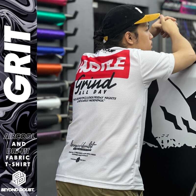T-SHIRT "GRIT" Design AIRCOOL & DRIFIT Fabric - BEYOND DOUBT CLOTHING ...