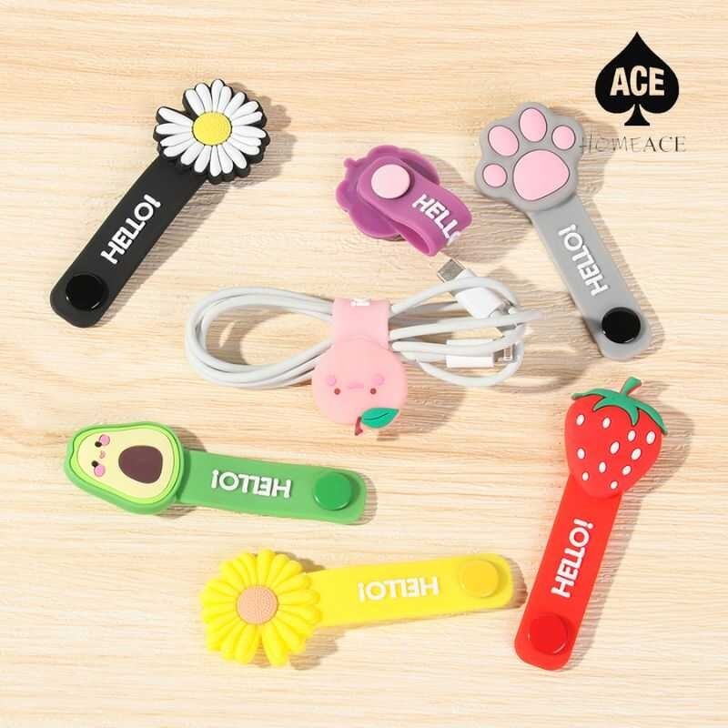 HomeAce Cute Cartoon Hot Headset Silicone Multifunction Data Line ...