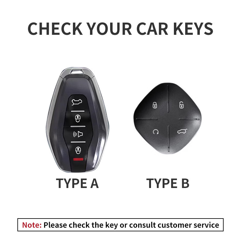Leather Car Key Case Cover Shell For Chery Jetour DASHING X-1 Plus DTC ...