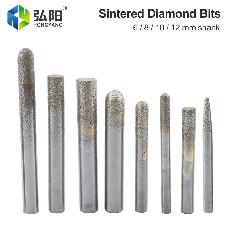 Stone Sintered Diamond Drill Bit End Mill Ball Head Flat-Bottomed ...