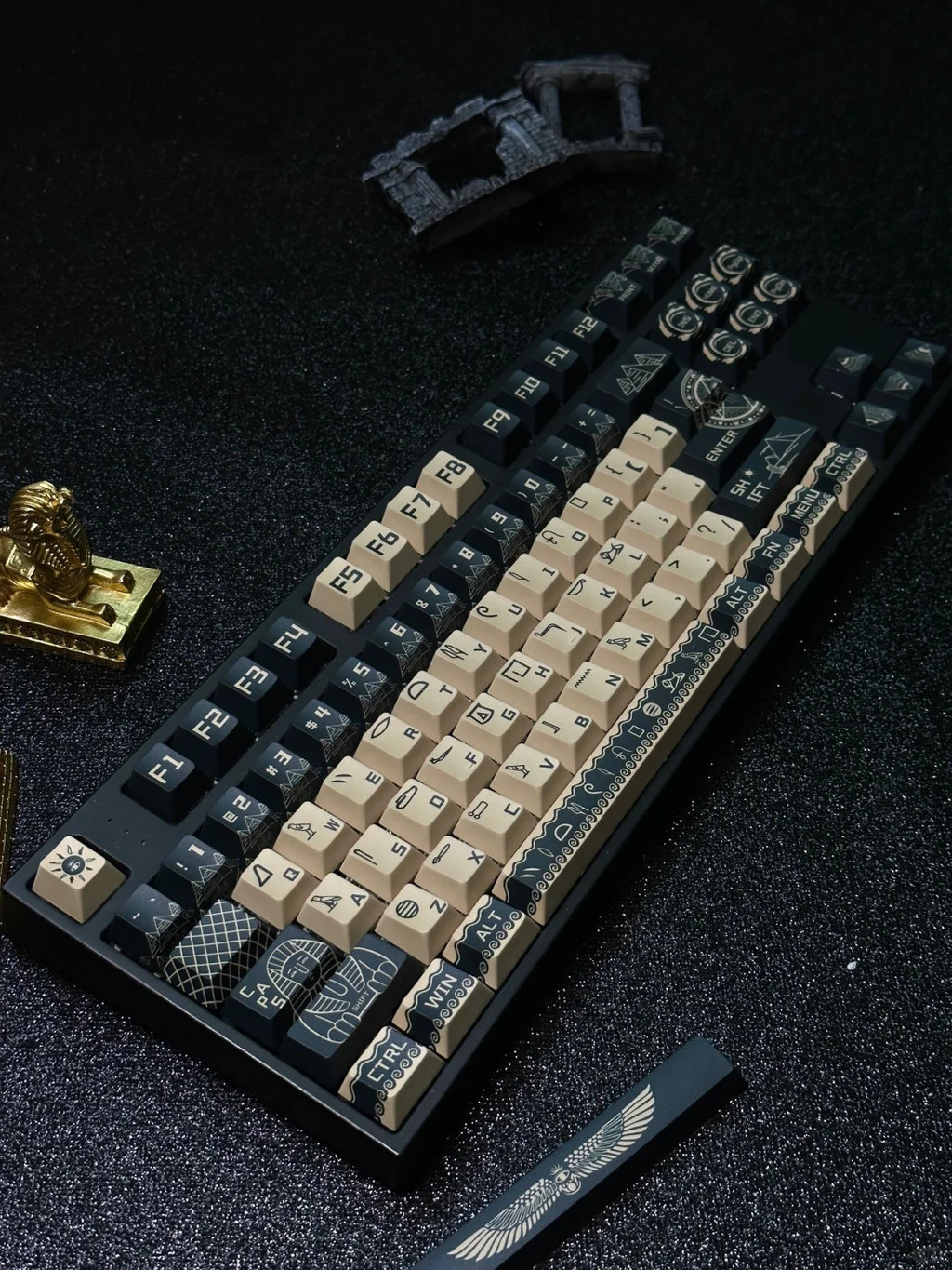 Pharaoh Of Egypt Keycap Cherry Profile PBT Five-sided Dye Sublimation ...