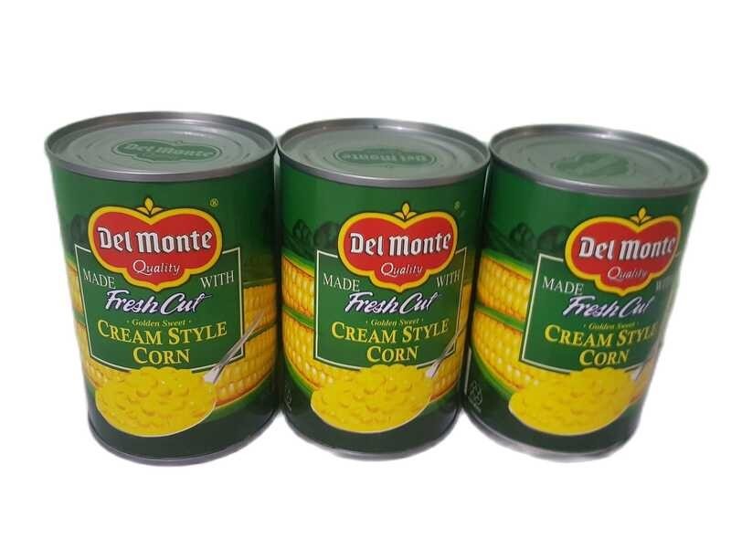 DEL MONTE Fresh Cut Sweet Corn, Cream Style Corn (pack ng 3 cans x 425 ...