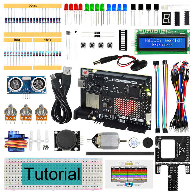 Super Freenove Starter Kit For Arduino UNO R4 V5 Wifi Mini, Arm Cortex ...