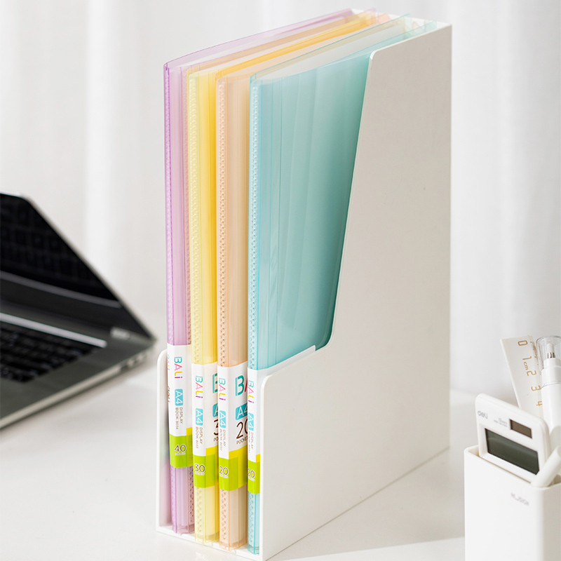 Deli A4 File Folder PP Information Book 20 Page EB032 | Shopee Philippines