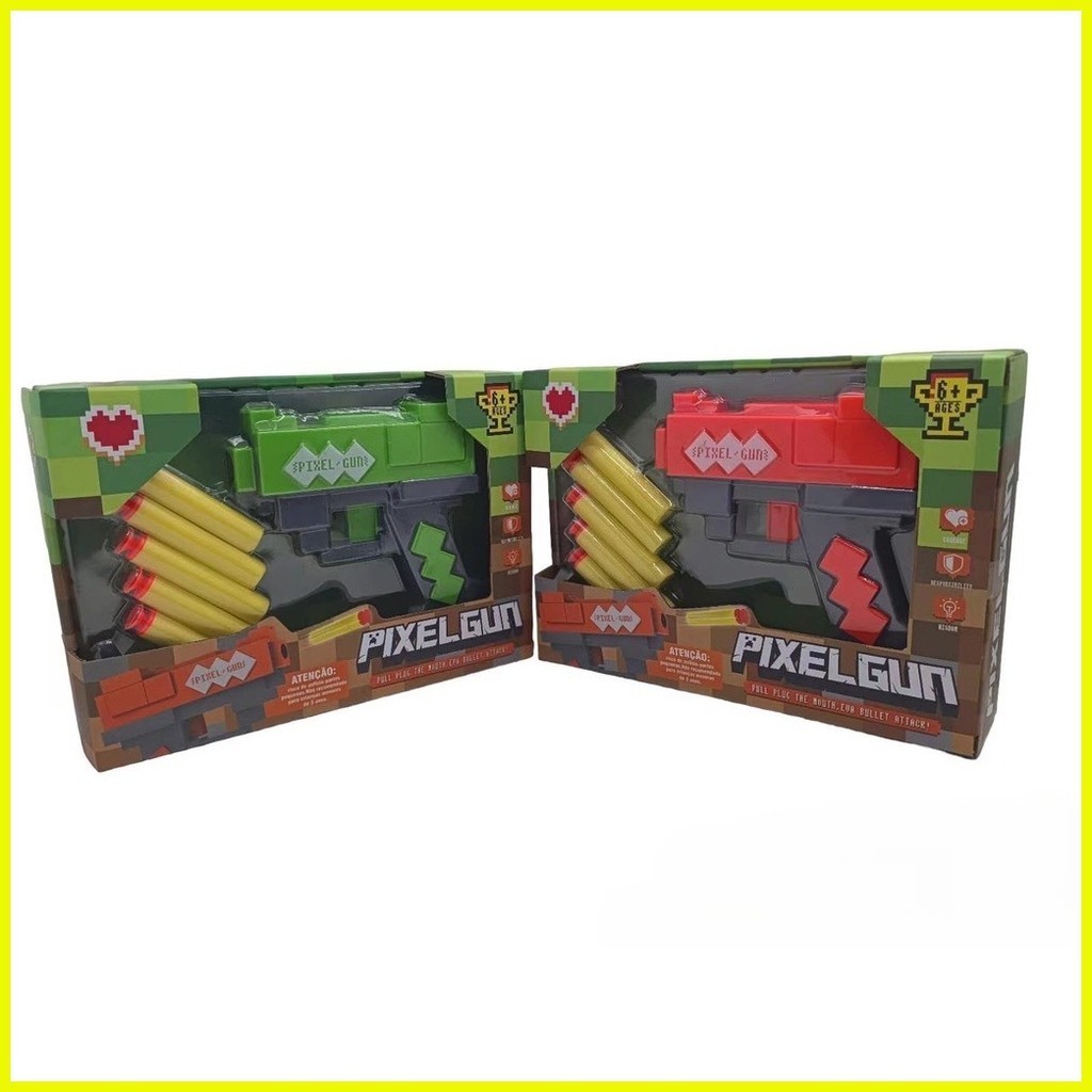 ⭐ ๑ Minecraft soft bullet shooting toys for children (no harm) | Shopee ...