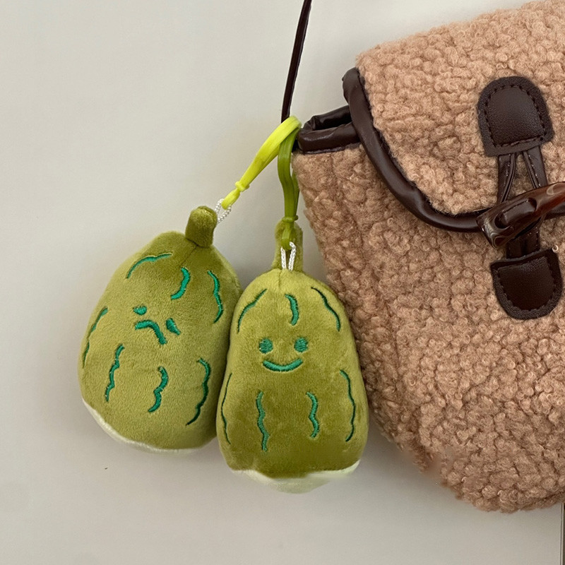 Cute Little Potato Keyring Plush Bitter Gourd Keychain Student Bag ...