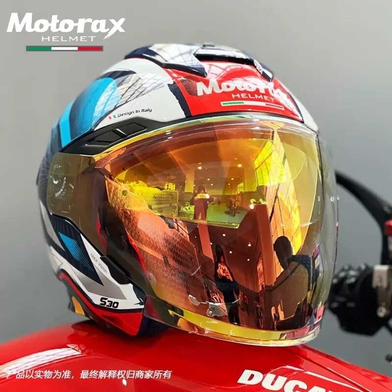 MOTORAX Motorcyle Helmet Men/Women Double Lens DOT Certification Full ...