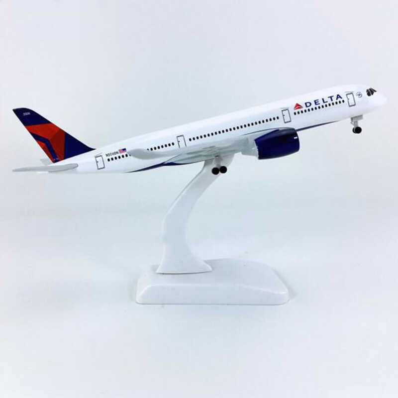 American 20Cm Air DELTA Airbus A350 Metal Diecast Plane Model Toys ...