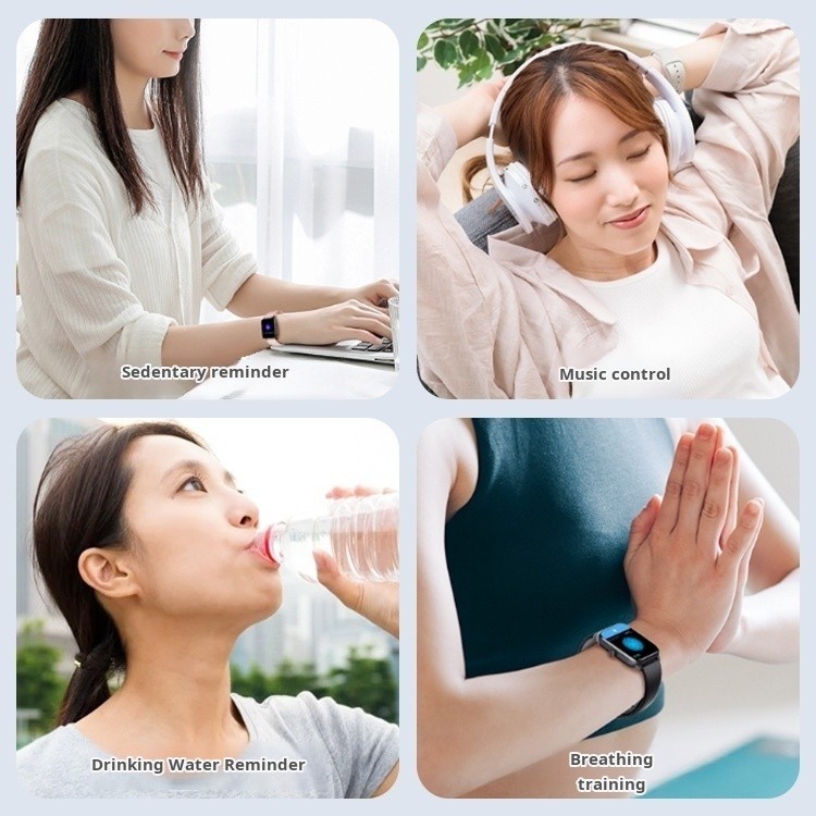 Painless Non-invasive Blood Glucose Monitor Smartwatch Sleep Monitoring ...