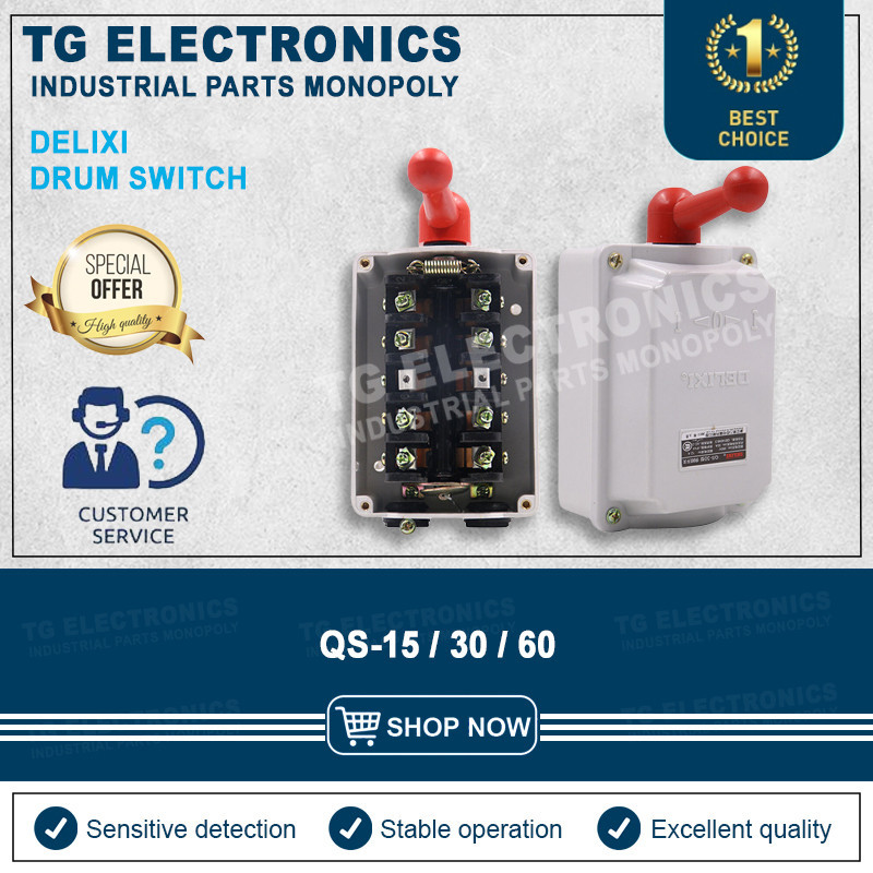 DELIXI 380V Reverse Switch Three-phase motor forward and reverse ...