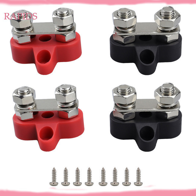 " RAP Battery Power Stud Junction Post Bus Bar Terminal Block 48V M6 M8 Dual Power Distribution ...