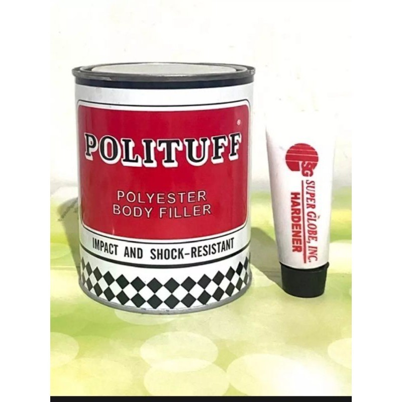 Polituff Body Filler with Hardener 1 liter | Shopee Philippines