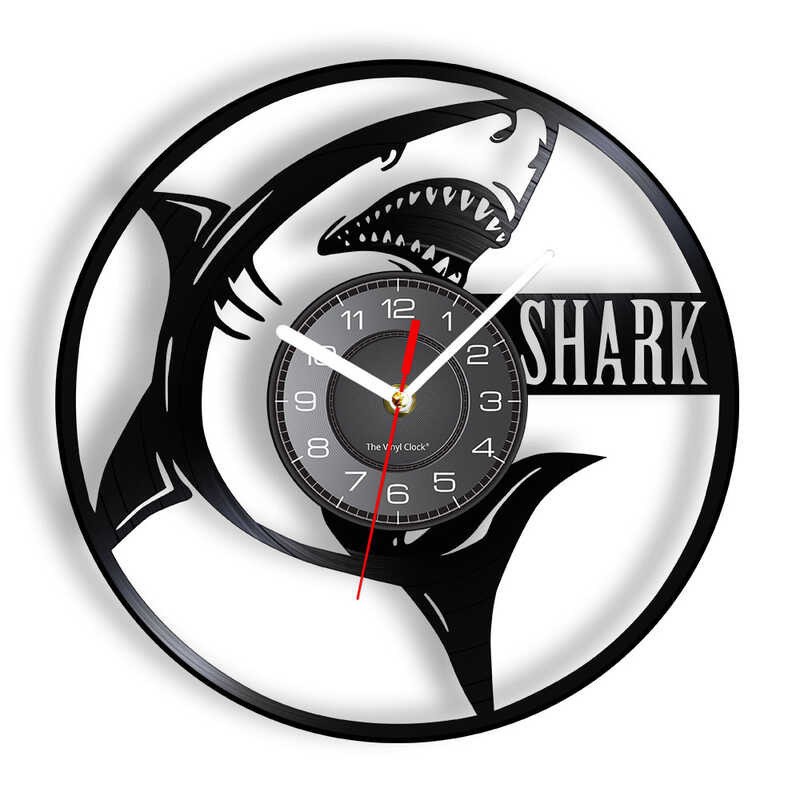 Dekoratibong Terrific Shark Clock Sea Carnivorous Animal Sharp Teeth ...