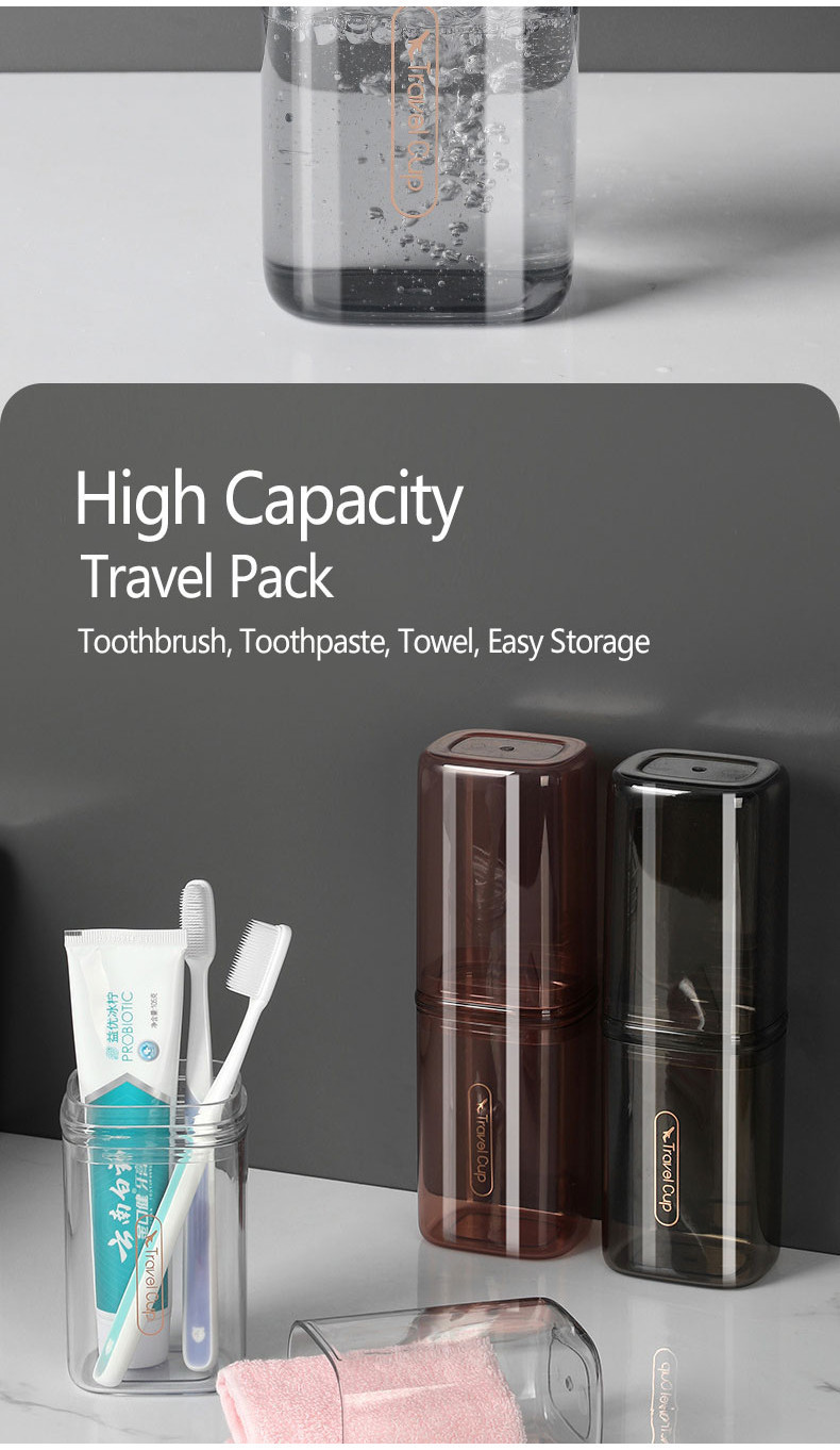 Toothpaste and Toothbrush Box Travel Toothbrush Box Wash Set Portable ...
