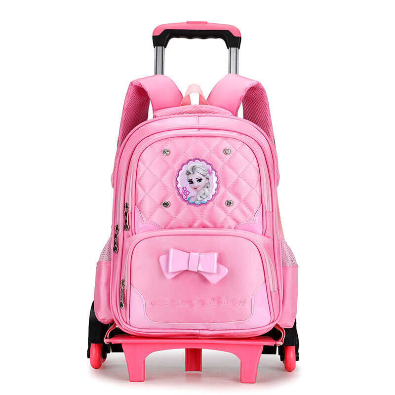 Elementary Milu Cartoon School Student Trolley Schoolbag Girl 2-4 Grade ...
