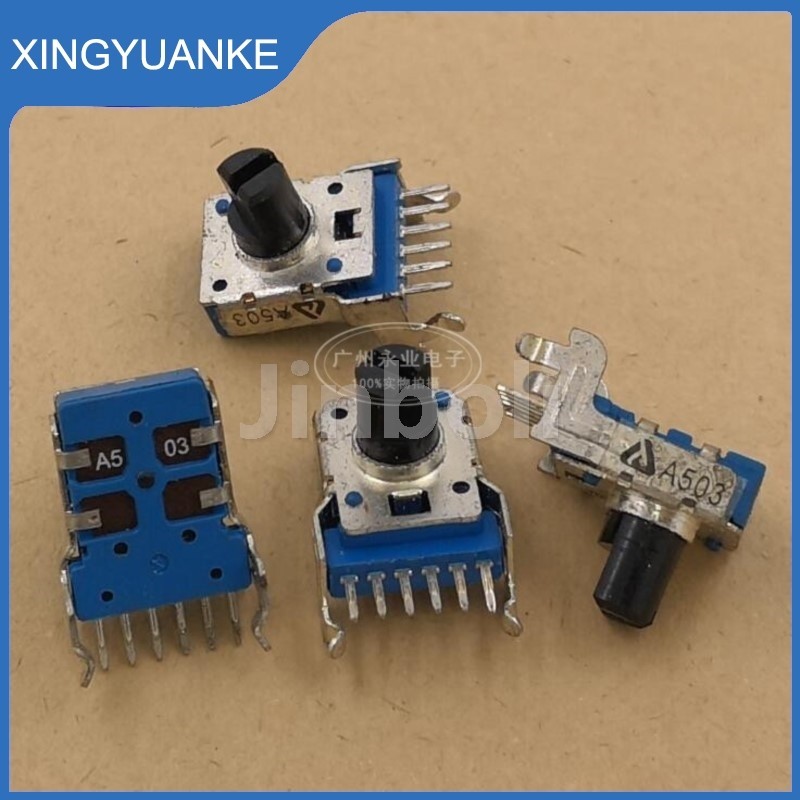 2PCS RK12 Type Double Potentiometer Horizontal 6Pins A50K A503 Audio ...