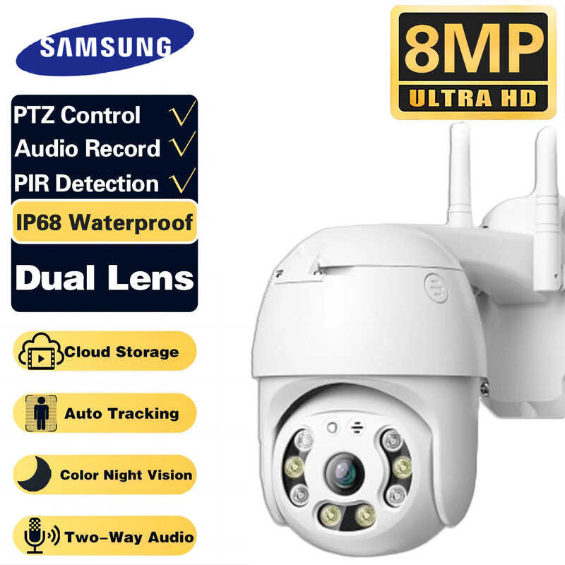Samsung Wifi IP camera Outdoor Bulb To CP Solar Light Two Way Audio ...